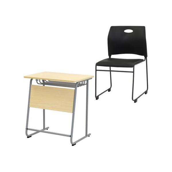 【仕様】●外寸／学習机：幅６５０×奥行４５０×高さ７００ｍｍ、チェア：約幅５００×奥行５６５×高さ７７０（座面高４３０）ｍｍ●カラー／学習机：ナチュラル、チェア：ブラック×ブラック●材質／学習机：天板／ＭＤＦ（１８ｍｍ厚）、幕板／ＭＤＦ（１...