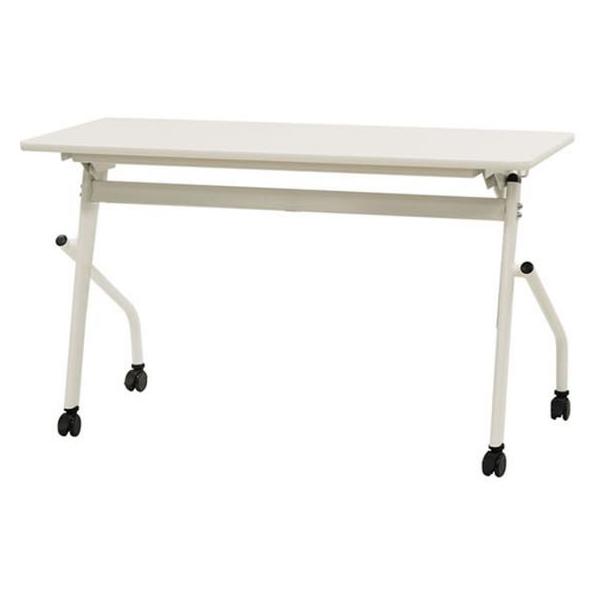 【商品説明】全キャスターにストッパー付きでしっかり固定でき、脚のアジャスターでがたつきも防ぎます。手荷物をかけておける便利なサイドフック付きです。【仕様】●外寸：幅１２００×奥行６００×高さ７００ｍｍ●カラー：ホワイト脚×ホワイト天板●材質...