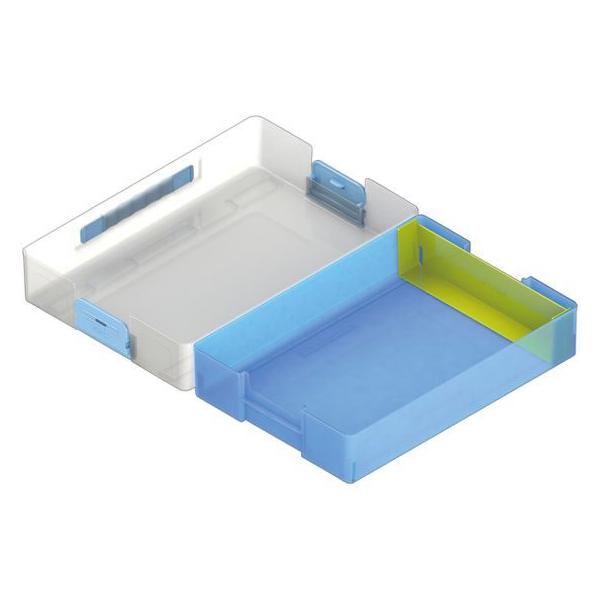 【商品説明】●キャッチコピー：スッキリ整理！使いやすさ抜群の多機能おどうぐばこ！●商品説明：仕切り・ロック・持ち手が付いた便利なおどうぐばこです。中が仕切られているため、文具や小物をすっきり整理できます。積み重ねや持ち運びも便利です。透明素...