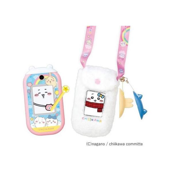 【商品説明】ちいかわのかわいい世界観がたっぷりつまったスマホトイ「ちいかわフォン」のオリジナルカラーバージョンと、専用ポシェットがセットになった「ストラップ付きＤＸセット」が登場！さらに、専用ポシェットが付属で持ち運びにも便利です。肩掛けに...