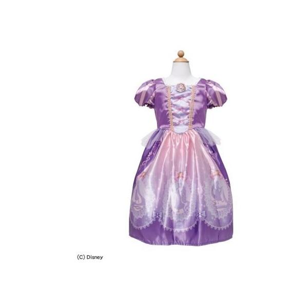 【商品説明】憧れのラプンツェルになれる、ディズニー公式ドレスセット！・『塔の上のラプンツェル』の世界観を表現したイラストをスカートにプリント。・胸元のプリンセスイラスト入りのキラキラしたブローチやリボンデザインがポイント。・アクセサリー付き...