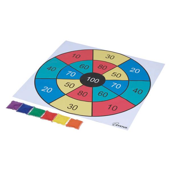 【商品説明】シートを敷くだけで本格的ターゲットゲーム。準備・片付け・収納が短時間で可能です。【仕様】●素材・材質：シート／ターポリン、ビーンズバッグ／綿（中身ポリプロピレン）　●仕様：屋内用　●サイズ：シート／９０×９０ｃｍ、ビーンズバッグ...