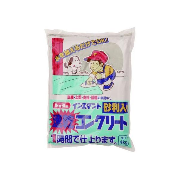 【商品説明】●水を加えるだけで作業できます。●砂利と砂に特殊セメントが配合され強度が必要な車庫や土間、支柱や基礎の補修などに使えます。【仕様】●型番：NO5154　●入数：1袋　●色：灰 ●容量（kg）：4 ●硬化時間：60分 ●施工面積：...