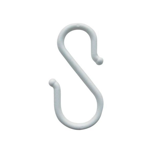 【商品説明】●プラスチック製で軽く扱いやすいです。【仕様】●型番：A-61　●入数：2個　●D（mm）：8 ●色：ホワイト ●L（mm）：100 ●W1（mm）：28 ●W2（mm）：38 ●全長（mm）：115　●PCエスフック100mm...