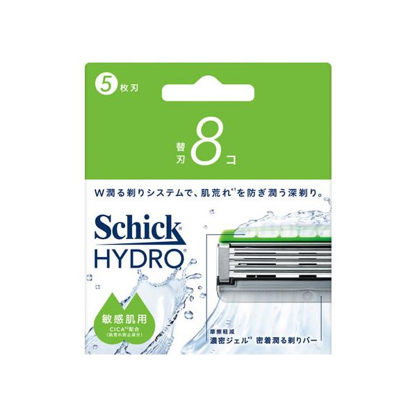 【商品説明】やさしく深剃り１、ｗ潤る剃りシステムで、肌荒れ＊を防ぎ潤う深剃り２、敏感肌用＊　シェービングによる摩擦や乾燥によるもの【仕様】●替え刃●内容量：８個