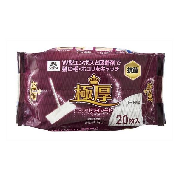 【商品説明】Ｗ型エンボスと吸着剤で髪の毛・ホコリをキャッチ。●畳のから拭きに●壁・天井など、高いところのお掃除に●ベッドの下や家具のスキマにも●シートだけを使って電化製品のお手入れに●両面使用可能●各社共通サイズ。各社のフローリングワイパー...