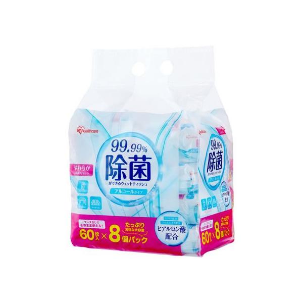 【商品説明】テーブルやドアノブなどの身のまわりの除菌や手指の汚れの拭き取りなど幅広くお使いいただけます。ふんわりやわらかなシートです。セラミド、アロエエキス、ヒアルロン酸を配合しています。１枚ずつ簡単に取り出せて、詰め替え容器不要のフィルム...