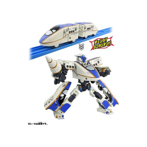 【商品説明】●シンカリオンに変形！：２両編成の新幹線からロボットに変形！●カッコイイ！ポージングが可能！：進化した可動域により、劇中さながらのポージングやアクション再現が可能に！　さらに、シンカリオン同士を合体させる「リンク合体」機構も搭載...