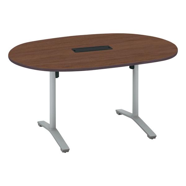 【商品説明】シンプルで洗練されたデザインの中に、オフィス空間を効果的に活用できる多様なタイプのテーブルをラインアップしています。天板がフラップしスタックできるタイプ。多目的なスペースで人数増減に対応したり、急な人数増に対応できるよう予備テー...