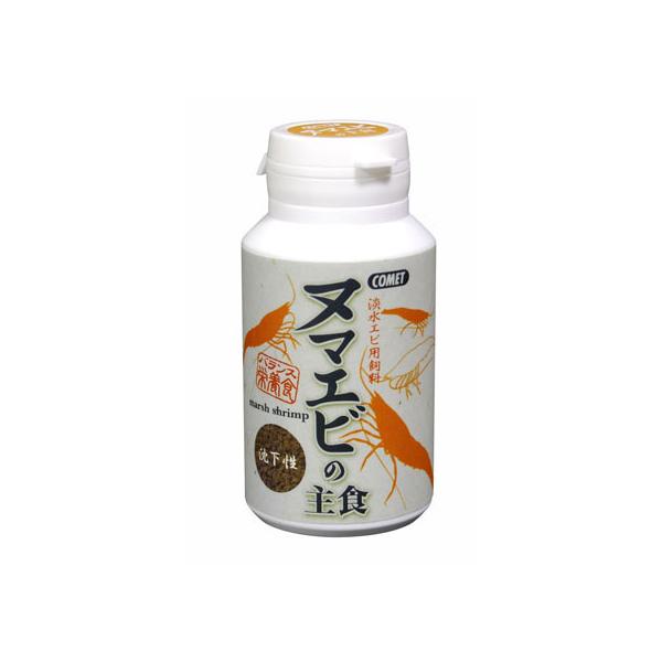 【商品説明】水槽のお掃除係りだけでは不足しがちな栄養をバランス良く配合したエビ専用フードです。エビが食べやすい沈下性クランブル形状です。【仕様】●原材料：フィッシュミール／小麦粉／米ぬか／大豆油粕／酵母／植物性油脂／各種ビタミン／各種ミネラル
