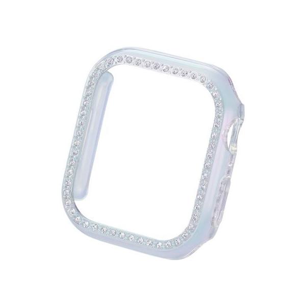 【商品説明】もっと、自分だけの「好き」を選びたい。そんな想いに応えるアクセサリーで、お気に入りの毎日を。スマートデバイスと私をつなぐ、＆ｍｅです。　ＡｐｐｌｅＷａｔｃｈのスタイルを損ねず、傷、衝撃から本体側面を守る、ラインストーンとオーロラ...