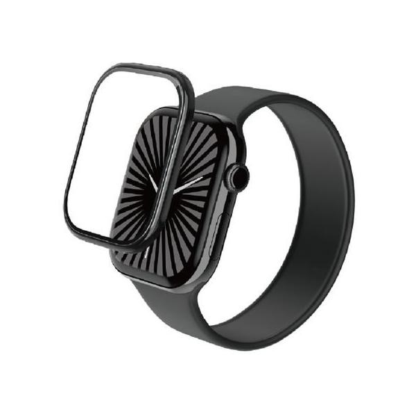 【商品説明】Ａｐｐｌｅ　Ｗａｔｃｈ本体との一体感が美しいアルミフレーム付き画面保護ガラスフィルムです。　本体カラーに合わせたアルミフレームを採用しているため、本体との一体感を実現し、高級感を演出します。　高精細な画質を損ねない高い透明度を実...