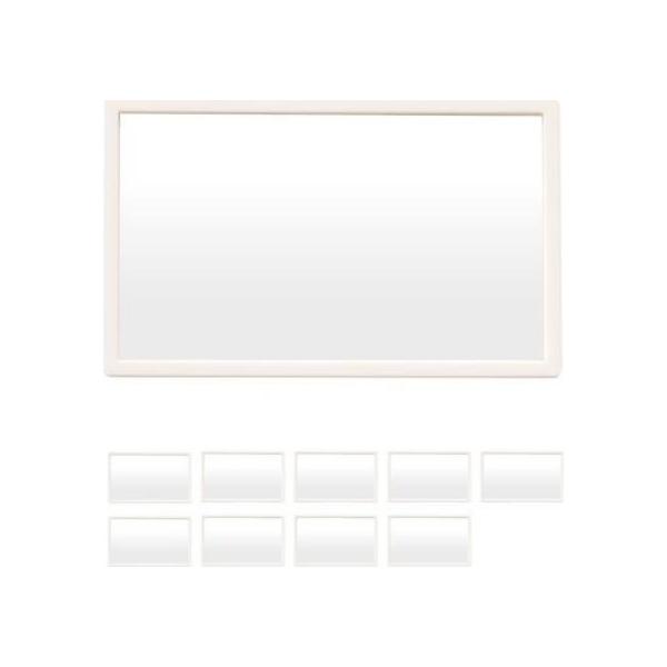 【仕様】●外寸／幅９６×奥行５×高さ５９ｍｍ（１個あたり）●カラー／ホワイト●材質／ＡＢＳ樹脂、マグネット、ポリ塩化ビニル●機能／マグネット付き●注文単位／１セット●完成品●セット内容／マグネット式ネームプレート（ＭＮＰ−１−ＦＷ）×１０個...