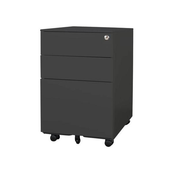 【仕様】●カラー：ブラック●外寸：幅３９０×奥行５００×高さ６００ｍｍ●引き出し有効内寸（上段）：幅３２５×奥行４６０×高さ６５ｍｍ、引き出し有効内寸（中段）：幅３２５×奥行４６０×高さ６５ｍｍ、引き出し有効内寸（下段）：幅３２５×奥行４６...