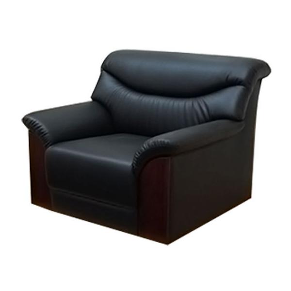 【商品説明】重厚感のある存在感は高級ホテル、ロビーにも映えるデザインです。アーム部分のカーブが座り心地の圧迫感を軽減。モダンでシックなデザインが高級感をより一層強く演出します。【仕様】●カラー：ブラック●外寸法：幅９６０×奥行９５０×高さ７...