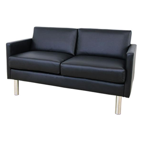 【商品説明】限られたスペースで使えるコンパクト設計。事務所の応接室や打ち合わせスペースに最適な応接ソファセットです。脚を取り付けずに、ロータイプソファとして使うこともできます。【仕様】●カラー：ブラック●外寸：幅１３２０×奥行６３０×高さ７...