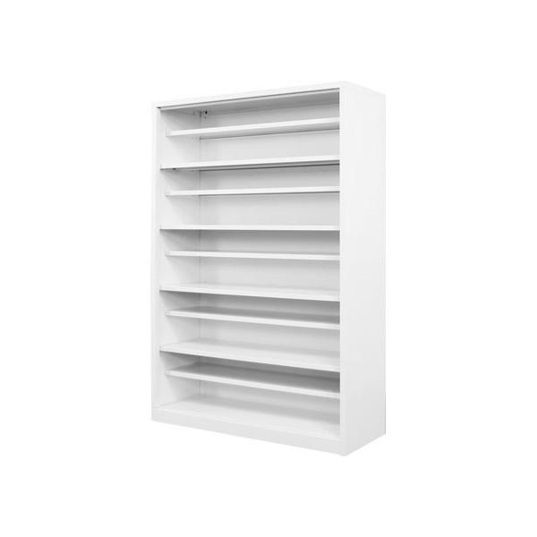 【商品説明】上履き外履きを分けて収納できる棚板付きのスチール製シューズボックス。カラーはホワイトで見た目にも美しく、明るく清潔感があります。スリムな梱包サイズでこれまで搬入できなかった間口から搬入が可能です。【仕様】●カラー：ホワイト●外寸...