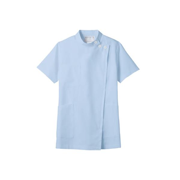 【仕様】●フルダル制電裏綿トリコット（ポリエステル85％・綿15％）●細菌の増殖を抑える制菌加工●下着やインナーが透けにくい●静電気防止素材●汚れが付きにくく落ちやすい防汚加工●右胸、両脇ポケット付き