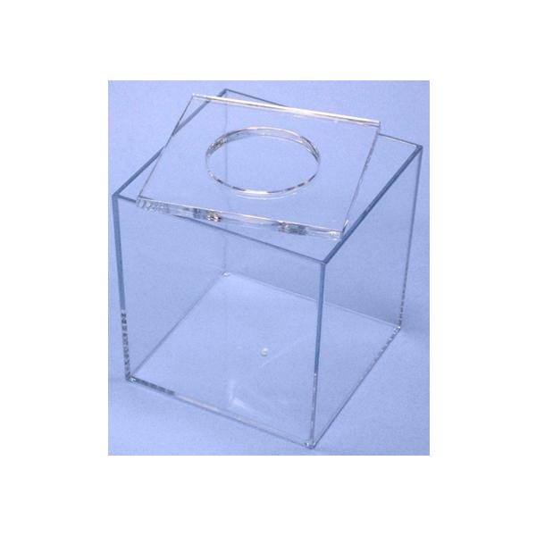 【商品説明】フタの重みで紙が残り少なくなっても取り出せる落としブタ式　プラスチック製なので洗面所やキッチンなどの水廻りにおいてもＯＫ　クリアでシンプルなデザイン　透明なので残量がわかりやすい【仕様】●サイズ：幅１２６×奥行１２６×高さ１３０...