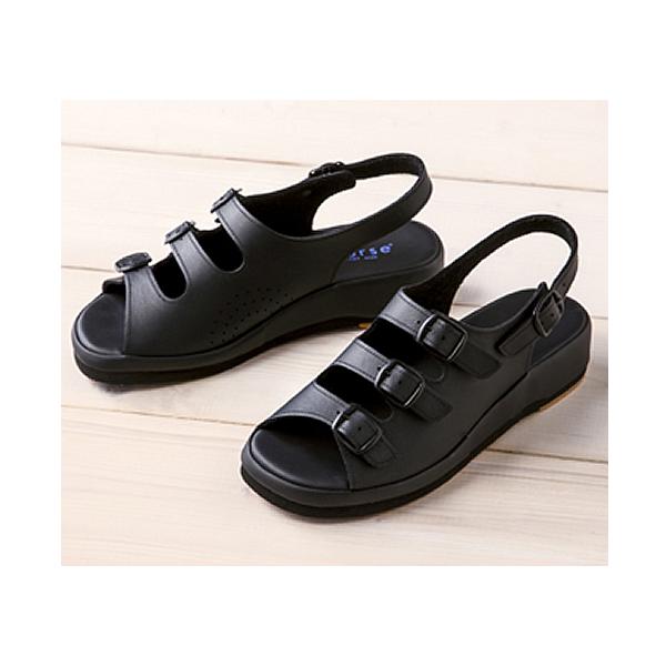 【商品説明】自分の足にピタッと合わせることができる完全調節型【仕様】底面積が広く、長時間の立ち仕事でも足の負担少ないサンダルです。　足裏の形状にぴったり合う波型にしました。　抗菌・防臭で雑菌やにおいにも万全。汚れもつきにくい中敷です。