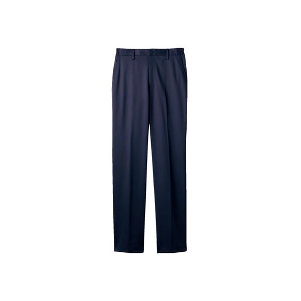 【商品説明】住商モンブランのメンズパンツ。よく伸びるストレッチ素材でラクな履き心地です。ノータックのやや細身シルエットは、脚長＆スタイルアップ効果抜群です。ほどよい股上の安定感のある履き心地で、ウエストは両脇ゴムでほどよくフィット。フロント...