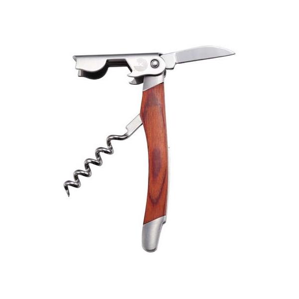 【商品説明】１本で３機能を備えたミニツール。用途に合わせた役立つ機能が満載です。ツールは錆びにくいステンレス鋼製。１．ナイフ、２．栓抜き、３．コルク抜き【仕様】CG_04●製品サイズ：２３×１１６×厚さ１５ｍｍ　●収納サイズ：２３×１１６×...