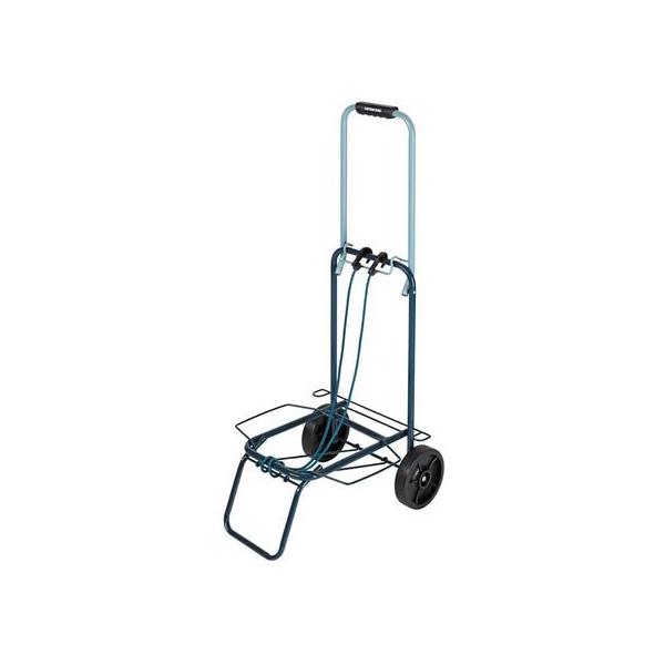 【商品説明】耐荷重３０ｋｇのキャリーカートです。折りたたみ式なので収納時は平らにたためてスペースをとりません。　荷物を固定するコード付き。【仕様】CG_09●製品サイズ：４７０×３８０×高さ９７０ｍｍ　●収納サイズ：６００×３７０×１４５ｍ...