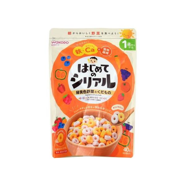 【商品説明】【１歳から】手軽に苦手な野菜が摂れる緑黄色野菜入りのシリアル。【仕様】●内容量：４０ｇ　●原産国：日本産　●対象年齢：１歳ごろから　【使用上の注意】　お子さまが一度に頬張らず、じゅうぶんにかみくだいて、上手にのみこみ終わるまで、...