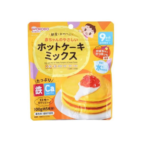 【商品説明】【９か月頃から幼児期まで】水だけで簡単に調理できる、赤ちゃんのためのホットケーキミックスです。国産のかぼちゃとさつまいもを使用しました。【仕様】●内容量：１００ｇ　【商品の特徴】　水だけで簡単に調理できる、赤ちゃんのためのホット...