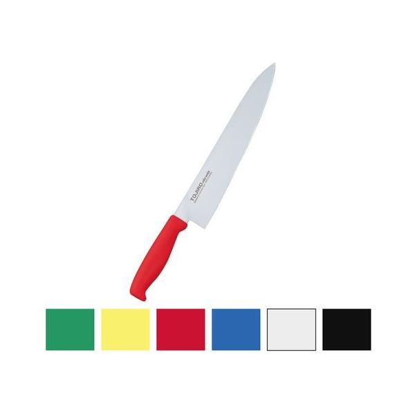 【商品説明】ハンドルは抗菌加工が施され、衛生管理に最適。　現場の声にもとずいた握りやすく、疲れない、滑りにくく、耐久性抜群のハンドル。（エラストマー樹脂使用）　食材別に使用でき衛生管理ができます。　インサート成型により口元からの水、雑菌の侵...