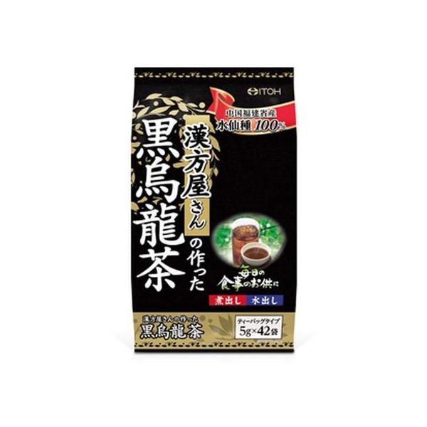 【仕様】●内容量：５ｇ×４２袋　　　●原材料／成分／素材／材質　烏龍茶（水仙）　●賞味期限／使用期限（製造から）　３年　●保存方法　高温・多湿、直射日光を避け、涼しい所に保管してください。　●発売元／製造元／輸入元　井藤漢方製薬　●お問い合...