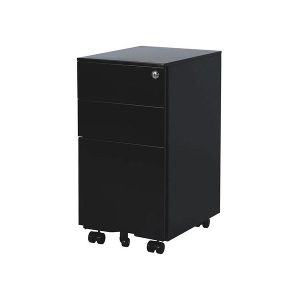 【仕様】●カラー：ブラック●サイズ：外寸法／幅３００×奥行４３０×高さ６００ｍｍ、引き出し内寸（上段・中段）／幅２４０×奥行３９０×高さ７０ｍｍ、引き出し内寸（下段）／幅２４０×奥行３９０×高さ２４７ｍｍ●重量：本体重量／１４．５ｋｇ●材質...