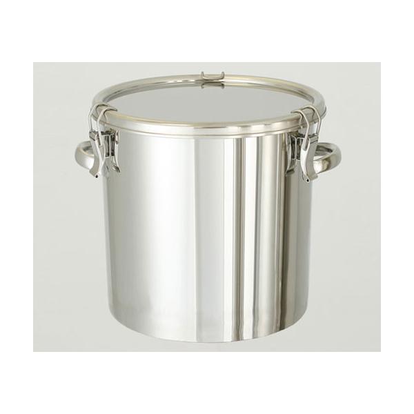 【仕様】●材質：本体・フタ／ステンレス（ＳＵＳ３０４）、パッキン／シリコンゴム●フタ締め付け数：４個●容量：６５Ｌ●上内径×下外径×高さ×板厚：φ４３０×φ４１３×４７５×０．９ｍｍ●重量：７．３ｋｇ●生産国：日本