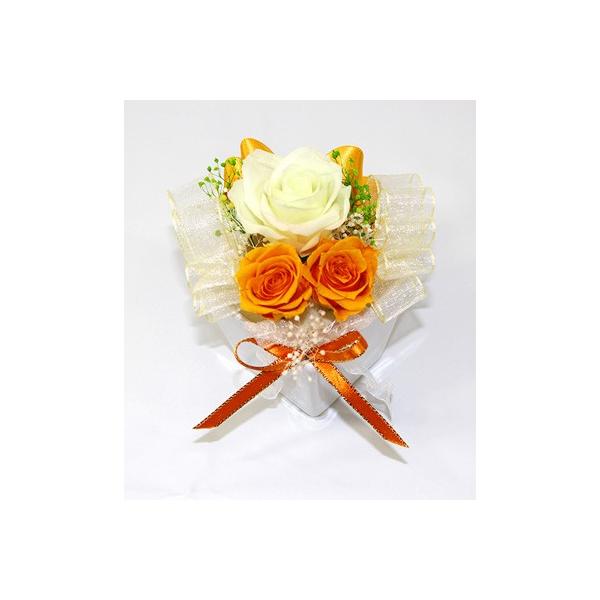◆花材・プリザーブドフラワー　　ローズ　　かすみ草・アーティフィシャルフラワー◆資材・花器（陶器）・オアシス・サテンリボン・オーガンジーリボン・プリテッチレースリボン・クリアケース◆大きさ幅約１０ｃｍ、奥行き約１０ｃｍ、高さ約１１ｃｍ＊商品...