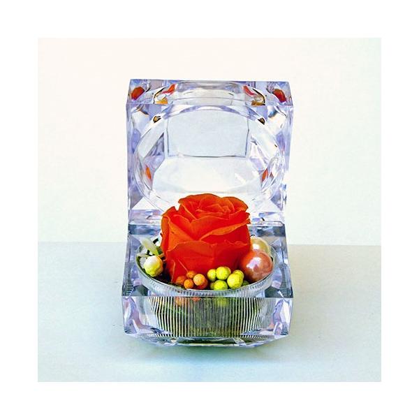 ◆花材・プリザーブドフラワー　　ローズ（フルーティオレンジ）・アーティフィシャルフラワー　　スターフラワースプレー（ホワイト）　　パルマベリーピック（ピーチ・イエロー・ホワイト）　　パールボール10　（ホワイト・ピンク）　　スパニッシュモス...