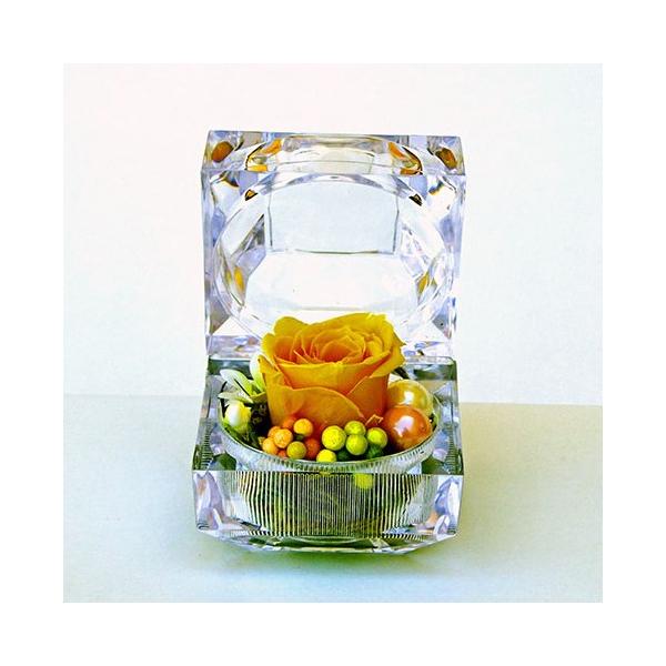 ◆花材・プリザーブドフラワー　　ローズ（ミモザイエロー）・アーティフィシャルフラワー　　スターフラワースプレー（ホワイト）　　パルマベリーピック（ピーチ・イエロー・ホワイト）　　パールボール10　（ホワイト・ピンク）　　スパニッシュモス（グ...