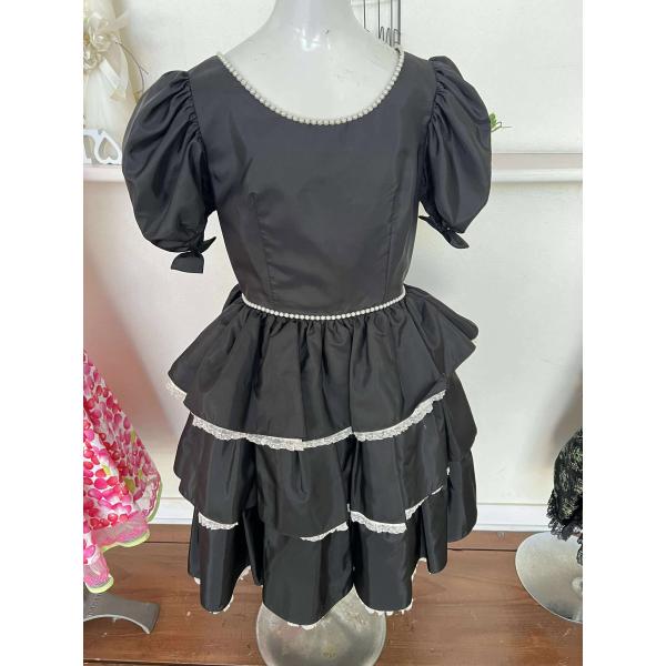 貸衣裳処分　貸衣裳処分品貸衣裳処分品　子供服　黒12歳用中古,リサイクル,リユース,ロングドレス,イブニングドレス,カクテルドレス,貸衣装処分,レンタル処分,処分品,販売,結婚式,二次会,ウェディングフォト,前撮り,ステージ衣装,リメイク,...