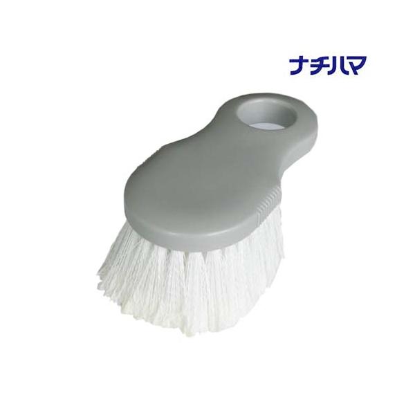 キッチンブラシ グレー【ナチハマ/洗剤のいらないキッチンブラシ/ザル洗い/鍋洗い/食器洗い/野菜の泥落とし/洗剤不要/日本製】
