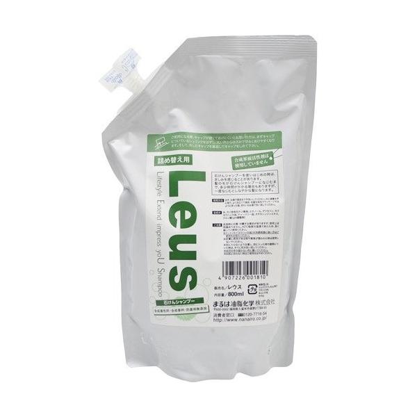 Leus 石けんシャンプー 詰替え用 800ml 【レウス/まるは油脂科学/七色石鹸/無添加/ノンシリコン】