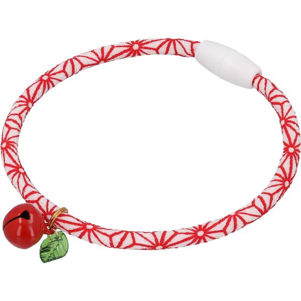 猫 首輪 ちりめん首輪 猫用首輪 和柄 おしゃれ 安全 鈴 付き 日本製 （赤りんご）商品詳細・重さ：約3g〜４gと、着けていることに気が付かない猫ちゃんがいるほどの軽さです。・サイズ ：長さ約10cm~30cmまで対応。猫ちゃんのサイズに...