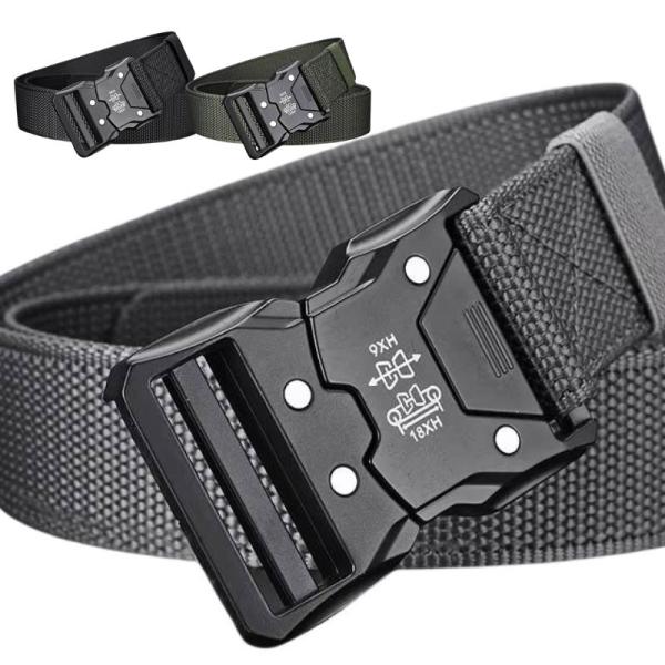 ◎シンプルでミリタリールックスのタクティカル・ベルトです。◎ナイロン材質でで強い強度のベルト◎ワンタッチで開閉できるミリタリーテイストのワンタッチバックル◎ミリタリー風で、キャンピング、アウトドア、各種作業着にも！◎穴がなく、丁度いい締りで...