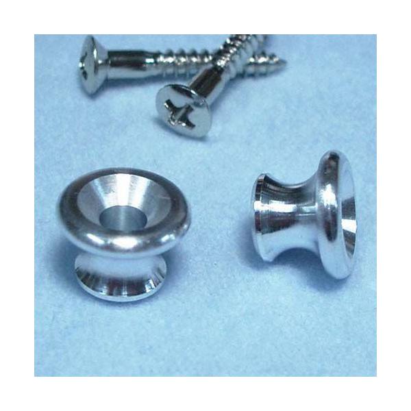 【メール便OK】エレキギター、ベース用 Gibsonスタイルのストラップピン 2pcsセット丈夫で軽量なアルミニウム製です。取付ビス付属　　　