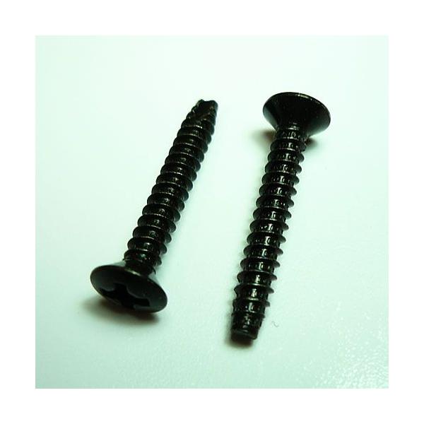 【メール便OK】バルク品につきパッケージはありません。シングルコイルPUのマウント用ビス。ミリサイズ3.0X18mm 6本セット皿ネジ