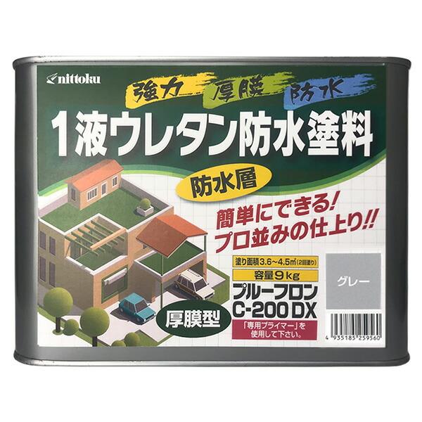 □特長　1液ウレタンのため硬化不良がなく安定した塗膜を形成します。厚みのある(2mm)ウレタンゴム皮膜により耐久性が抜群です。　無溶剤タイプのため気になるシンナー臭がなく取扱いが安全です。□用途：ベランダ・バルコニー、一般構造物の屋上防水に...