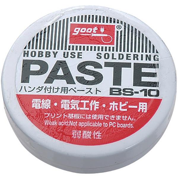 はんだ付け用ペーストです。【用途】電気用はんだ付け促進剤です。【機能】ホビーや電子工作に最適なはんだ付け促進剤です。プリント基板には使用できません(弱酸性)。RoHS対応品です。【仕様】●容量：10g。●サイズ：奥行45mm×幅45mm×高...