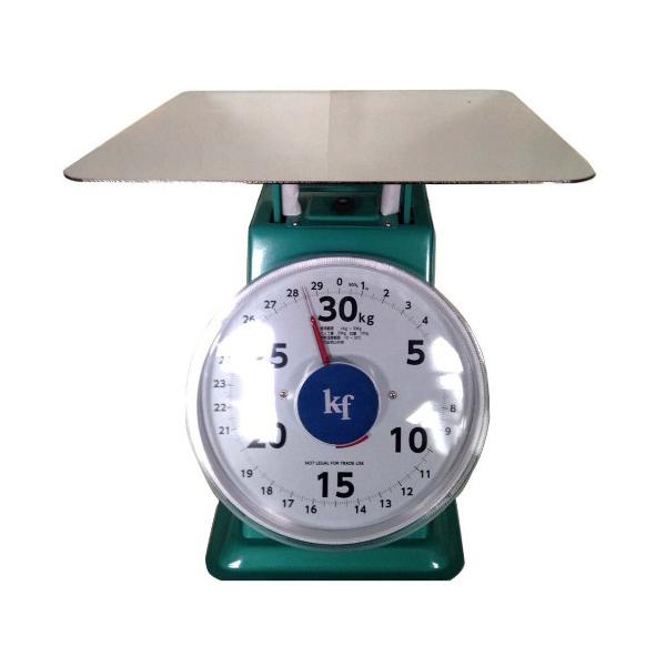 頑丈設計で目盛りが見えやすいハカリです。30kgまではかれます。用途以外に使用しないでください。落下など強い衝撃は故障の原因になります。□サイズ：305×305×320mm　重量：6kgJANCD：4515599053956