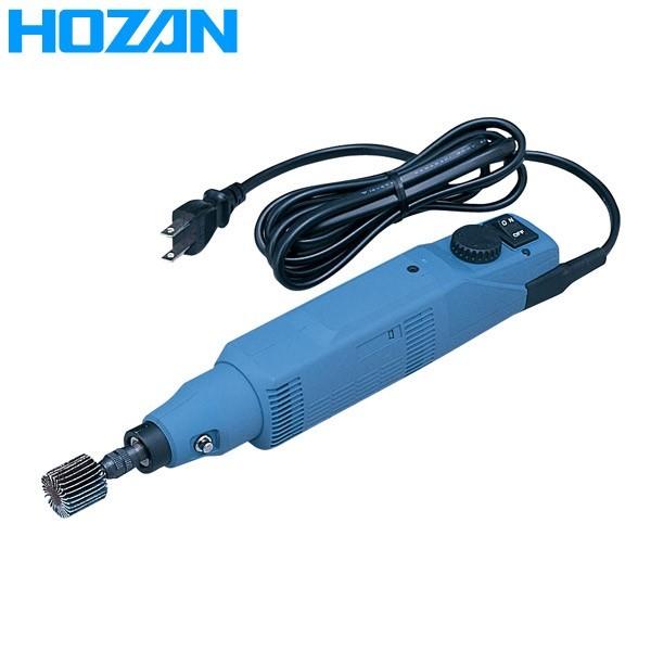 目詰まりしやすい砥石ではなく、常に新しい面で削れるフラップホイールの採用で、ムラのない研磨面に仕上がります。回転数を無段階に可変でき、作業者にあった設定が可能です。電源はAC100V仕様で、コンセントに差し込むだけです。JANCD：4962...