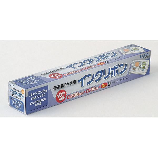 □適合機種　パナソニック KX-FAN200　NTT ファクシミリ用P形A4インクリボン(9)□A4サイズ□リボン1本プリント枚数：約110枚□幅208mm×長さ30m+3m□1本入JANCD：4901087169962【銀行振込・コンビニ...
