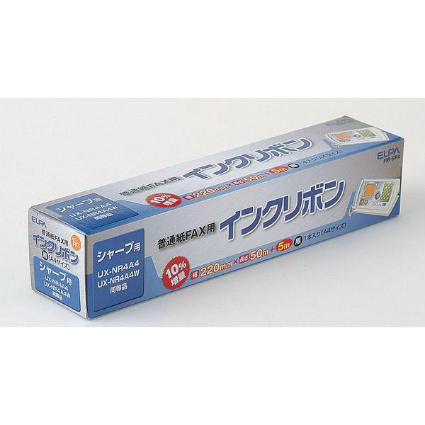 □適合機種　シャープ UX-NR4A4/UX-NR4A4W　NTT ファクシミリ用P形A4インクリボン(5)□A4サイズ□リボン1本プリント枚数：約185枚□幅220mm×長さ50m+5m□1本入JANCD：4901087169931【銀行...