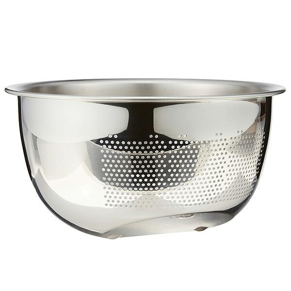 ●ボールとザルの機能がドッキング！●洗う・和える・さらす・水切りができます。□内径：21.5cm□外径：235□深さ：120□材質：18-8ステンレス●不具合ある商品、配送中の破損、商品の瑕疵のみ、商品の返品をお受けしておりますJANCD：...